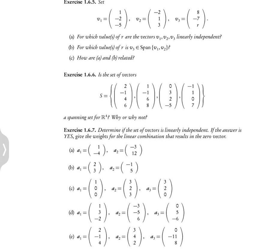 Solved Exercise 165 Set 