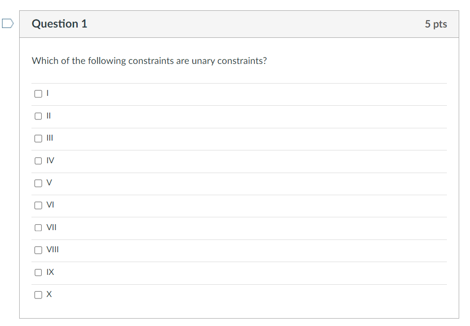 Solved The table below shows the variable domains after all | Chegg.com