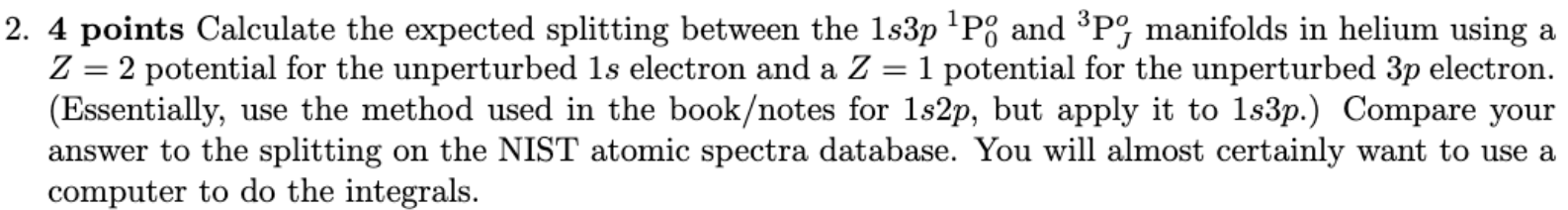 Solved 4 points Calculate the expected splitting between the | Chegg.com