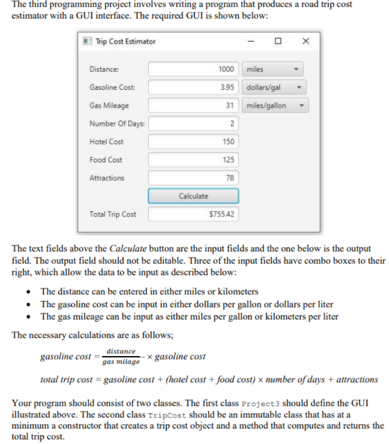 Solved The third programming project involves writing a | Chegg.com