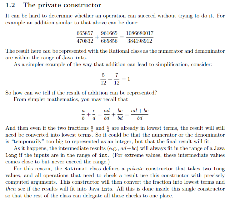 Solved Implement a class to represent “rational”numbers, | Chegg.com