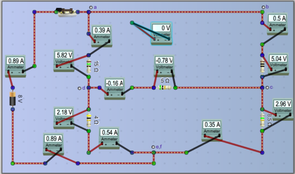 Solved What is Vab and Vef if a and b, and e and f are the | Chegg.com