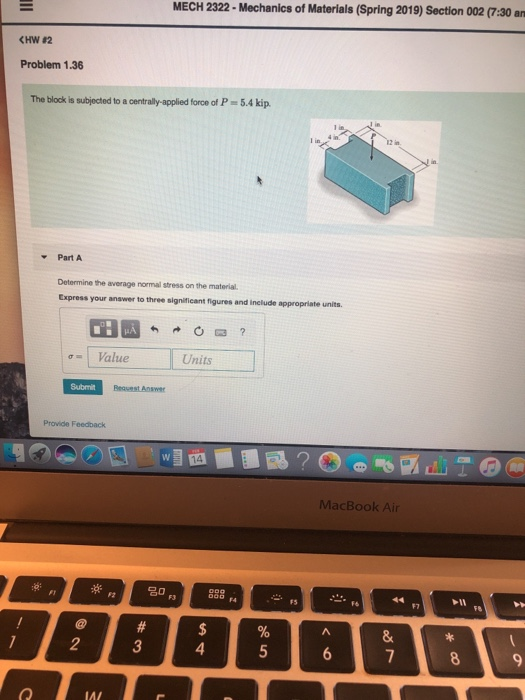 Solved MECH 2322-Mechanics of Materials (Spring 2019) | Chegg.com