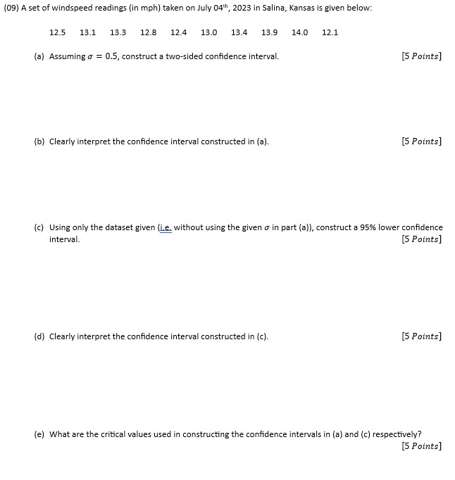 Solved (a) Assuming σ=0.5, construct a two-sided confidence | Chegg.com
