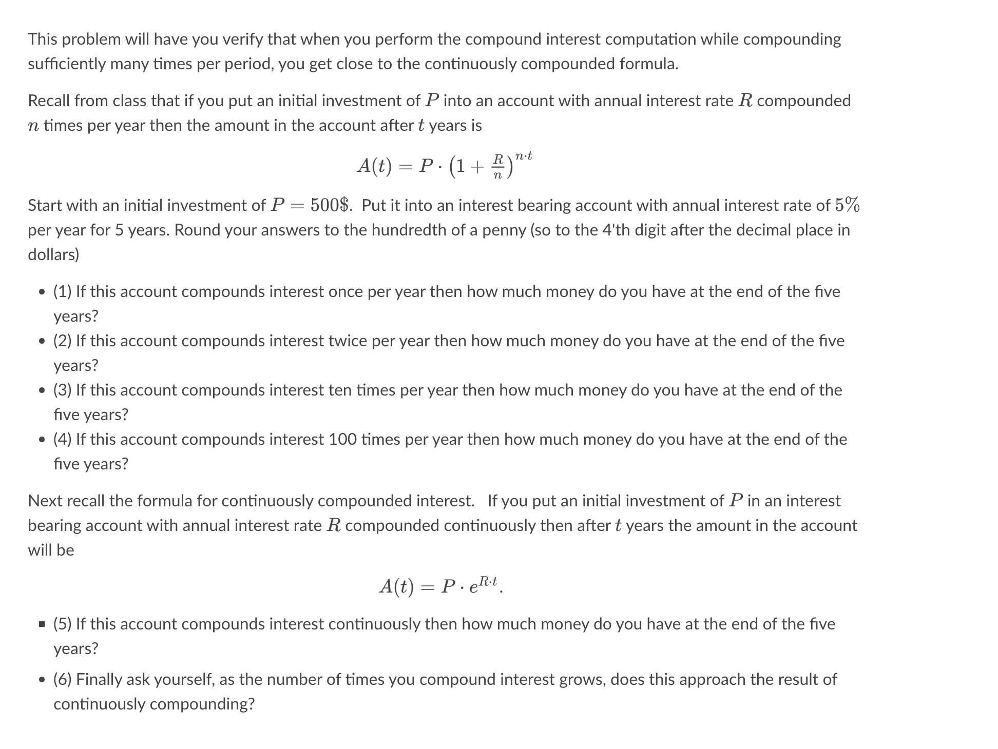 Solved This problem will have you verify that when you | Chegg.com