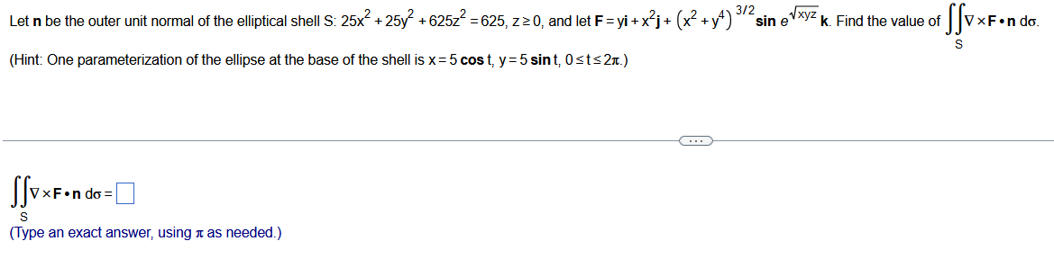 Solved Let n be the outer unit normal of the elliptical | Chegg.com