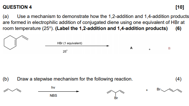 (a) Use a mechanism to demonstrate how the | Chegg.com