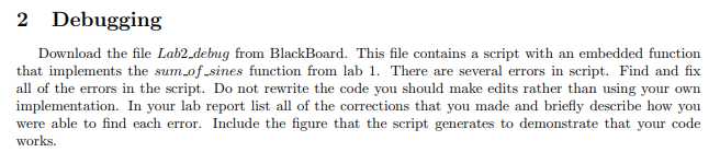 Solved %Find the errors in this script and fix them DO NOT | Chegg.com