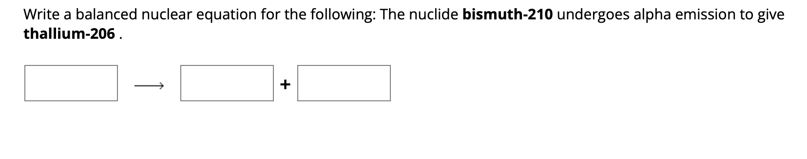 Solved Write a balanced nuclear equation for the following: | Chegg.com