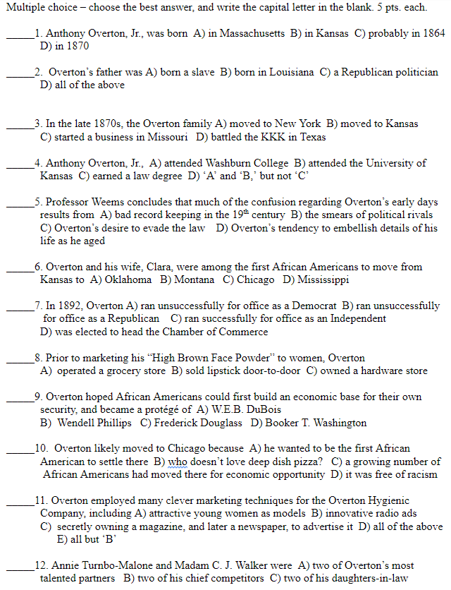 Solved Multiple choice - choose the best answer, and write | Chegg.com