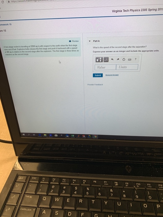 Solved https/ Virginia Tech Physics 2305 Spring 201 mework | Chegg.com Solved https/ Virginia Tech Physics 2305 Spring 201 mework | Chegg.com