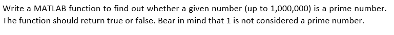 Solved Write a MATLAB function to find out whether a given | Chegg.com