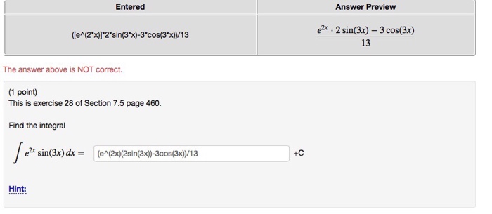Solved This is exercise 28 of Section 7.5 page 460. | Chegg.com