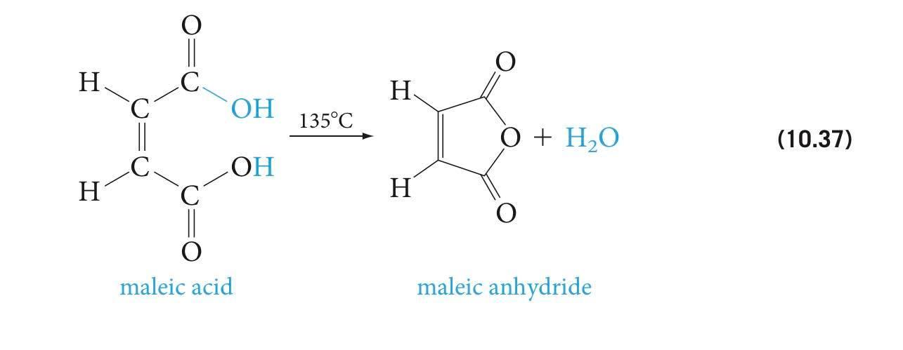 Solved Write equations for the reactions of maleic anhydride | Chegg.com