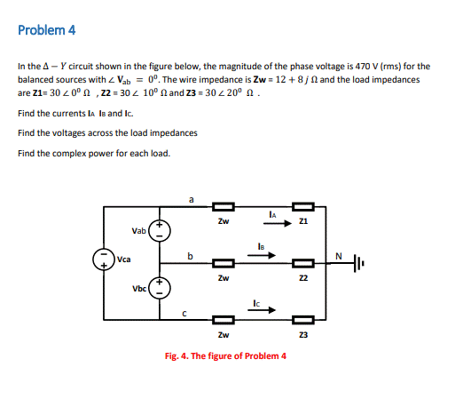 Solved Problem 4 In the 1 - Y circuit shown in the figure | Chegg.com