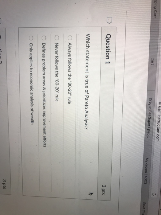 Solved ry Bookmarks Window Help usm.instructure.com ing Cart | Chegg.com