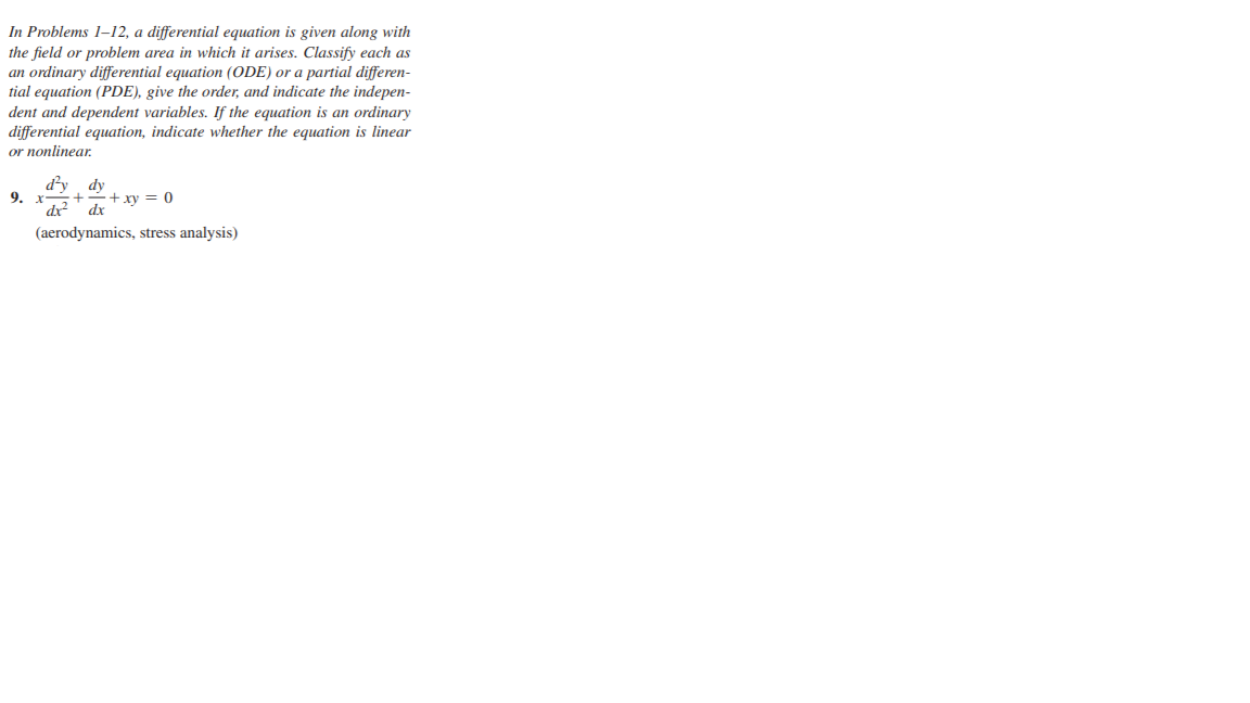 Solved In Problems 1-12, a differential equation is given | Chegg.com