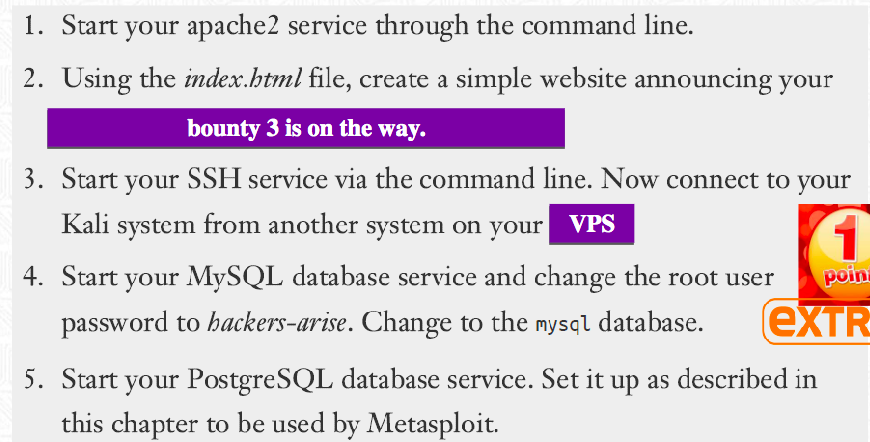 Solved 1. Start your apache2 service through the command | Chegg.com