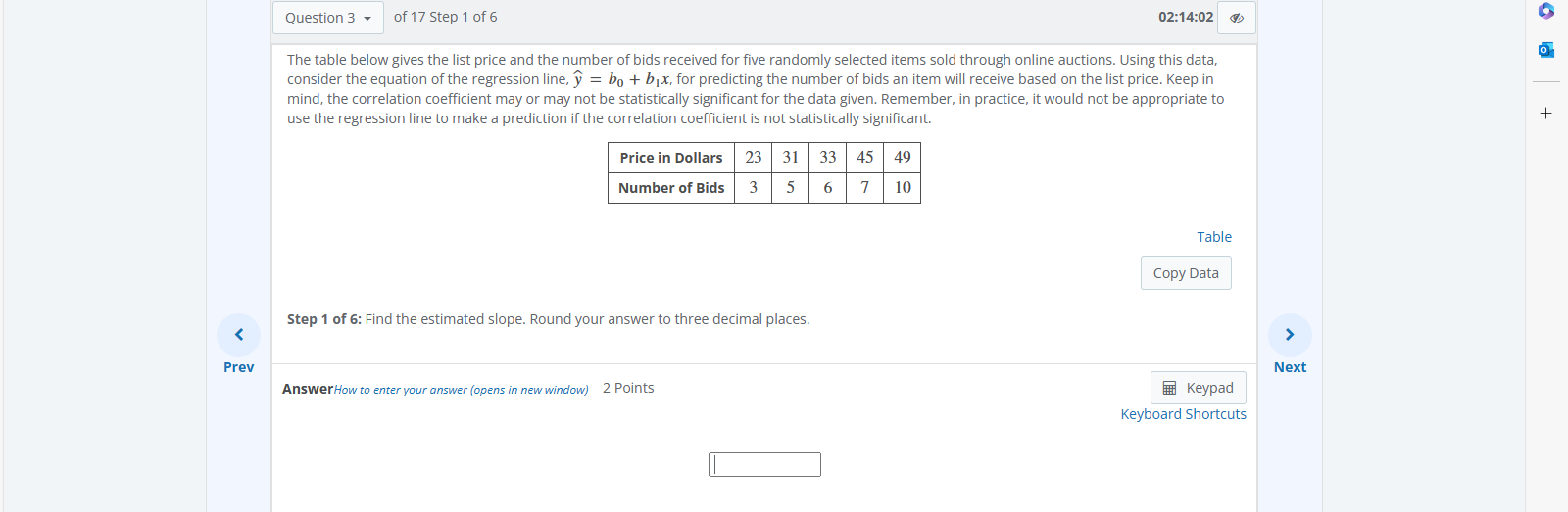 Solved The table below gives the list price and the number | Chegg.com