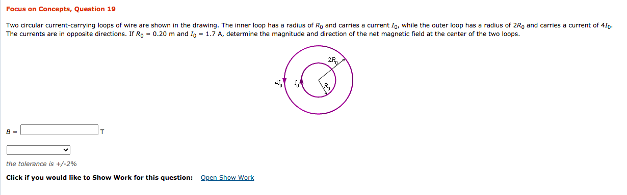 Solved Focus on Concepts, Question 19 Two circular | Chegg.com