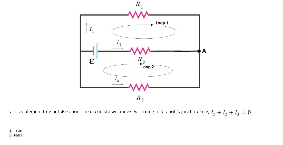 Solved Is this statement true or false about the circuit | Chegg.com