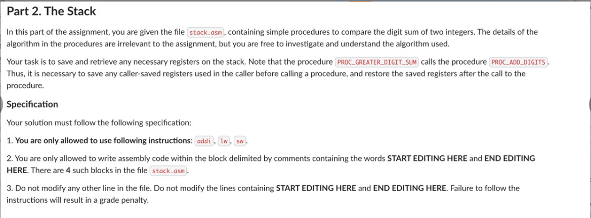 Solved In this part of the assignment, you are given the | Chegg.com