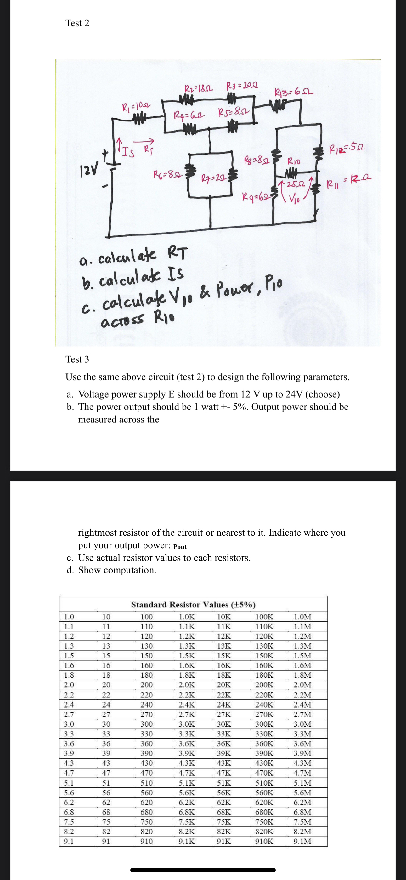 Solved a. ﻿calculate RTb. ﻿calculate Isc. ﻿calculate \( | Chegg.com