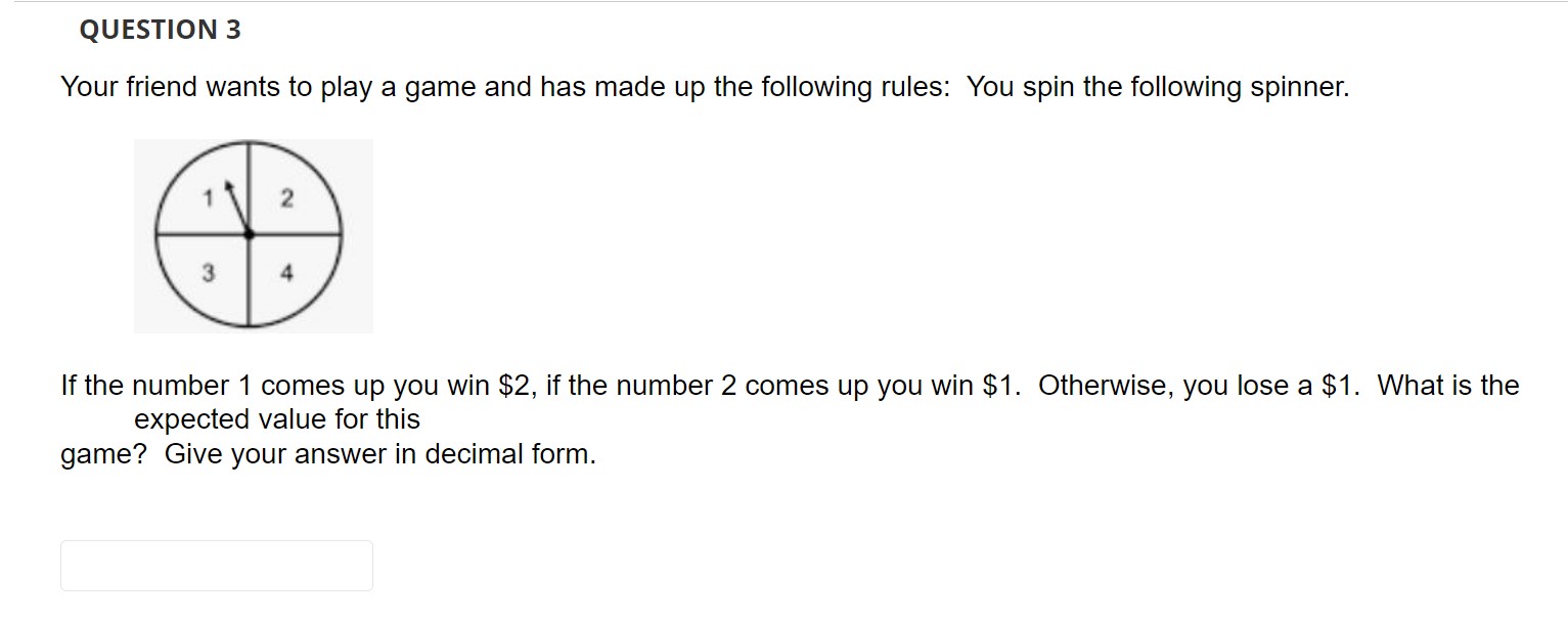 Solved Your friend wants to play a game and has made up the | Chegg.com