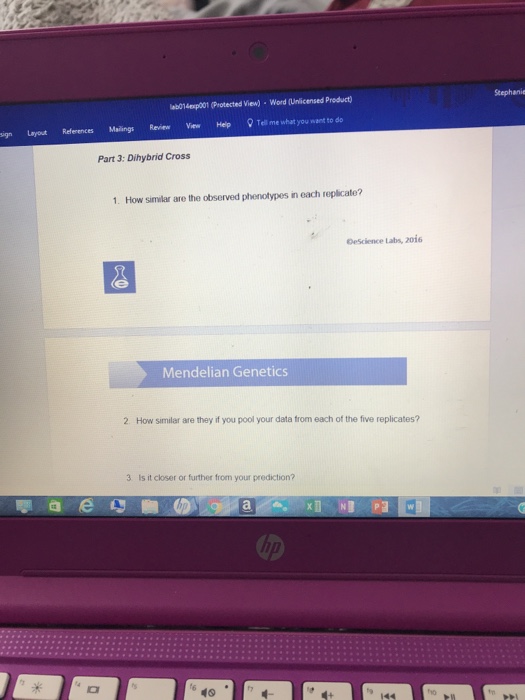 Solved Stephanie M lab014exp001 (Protected View) - Word | Chegg.com