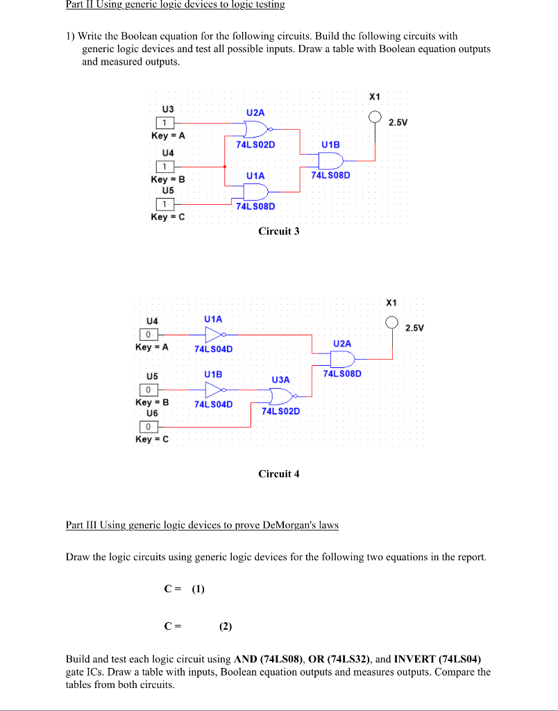 Solved Part I 1) Build the physical circuit 1 shown below in | Chegg.com