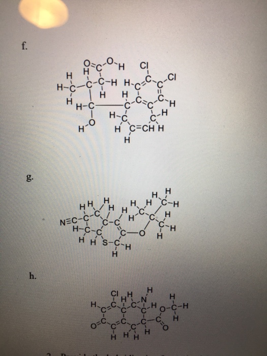Solved Following Draw The Skeletal Structure A B но D