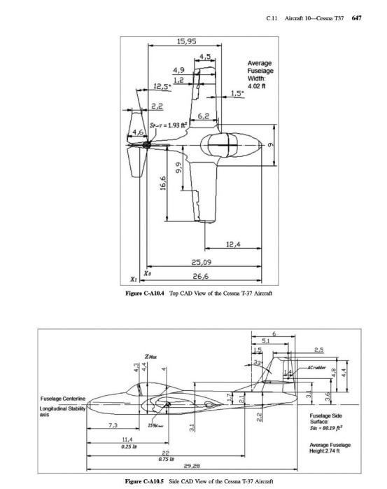 Consider the data relative to the Cessna T37 aircraft | Chegg.com