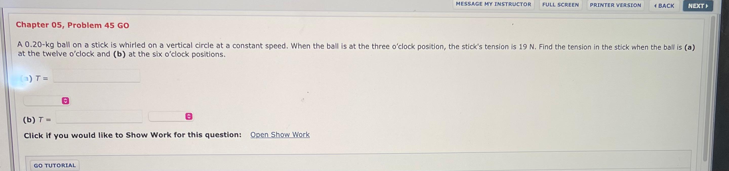 Solved MESSAGE MY INSTRUCTOR FULL SCREEN PRINTER VERSION | Chegg.com