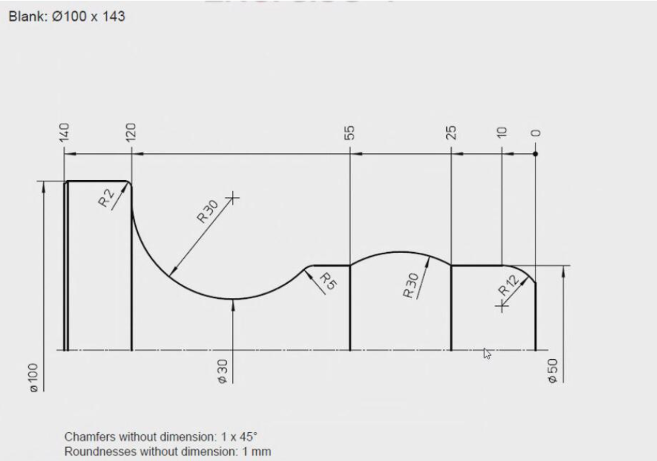 How to draw this in SINUTRAIN for SINUMERIK operater? | Chegg.com
