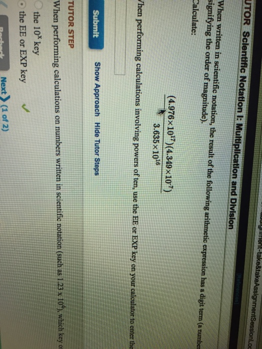 Solved When written in scientific notation, the result of | Chegg.com