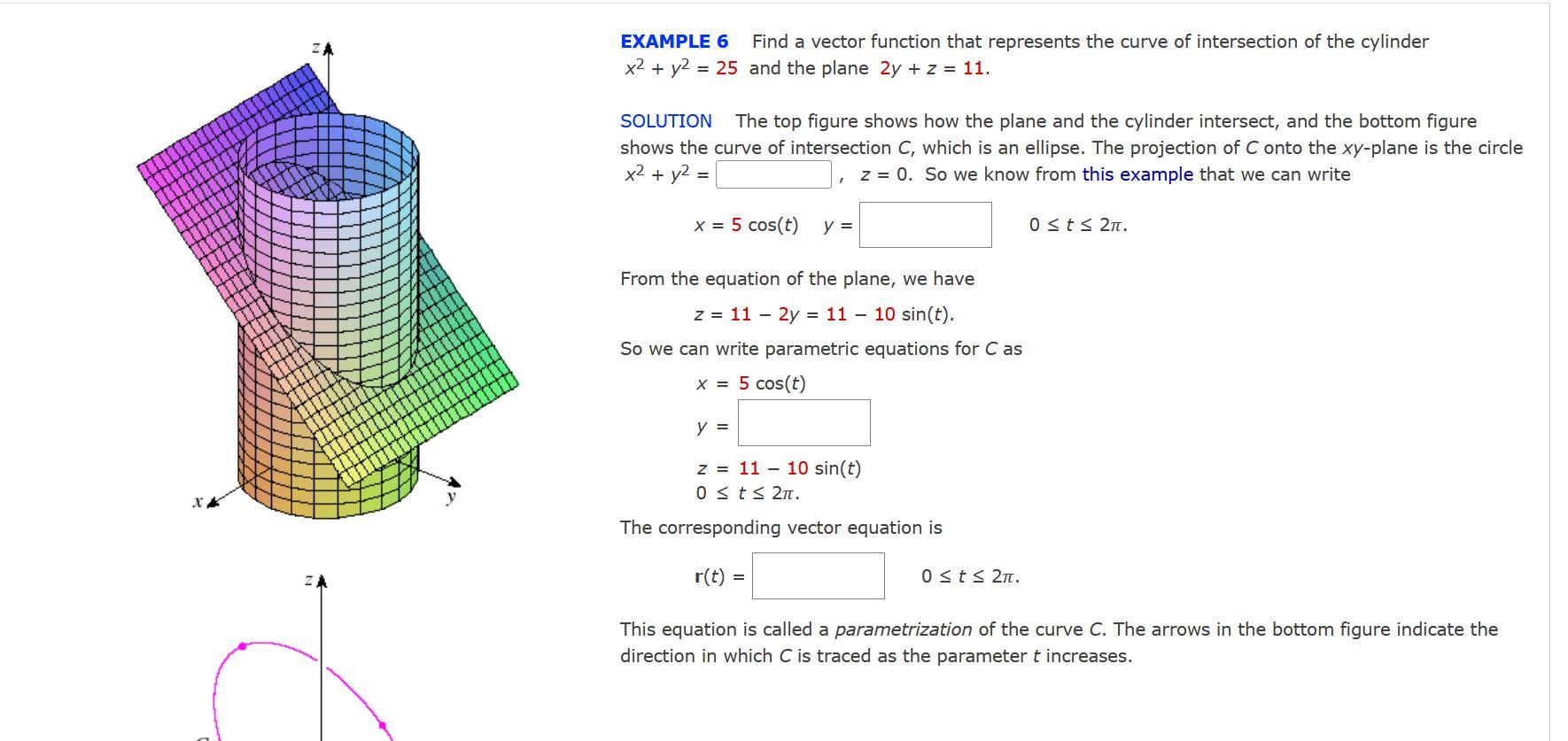 Solved EXAMPLE 4 Sketch the curve whose vector equation is | Chegg.com