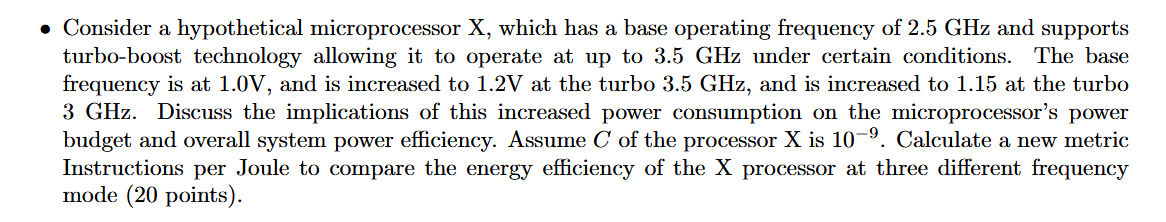 Solved - ﻿Consider a hypothetical microprocessor X , ﻿which | Chegg.com