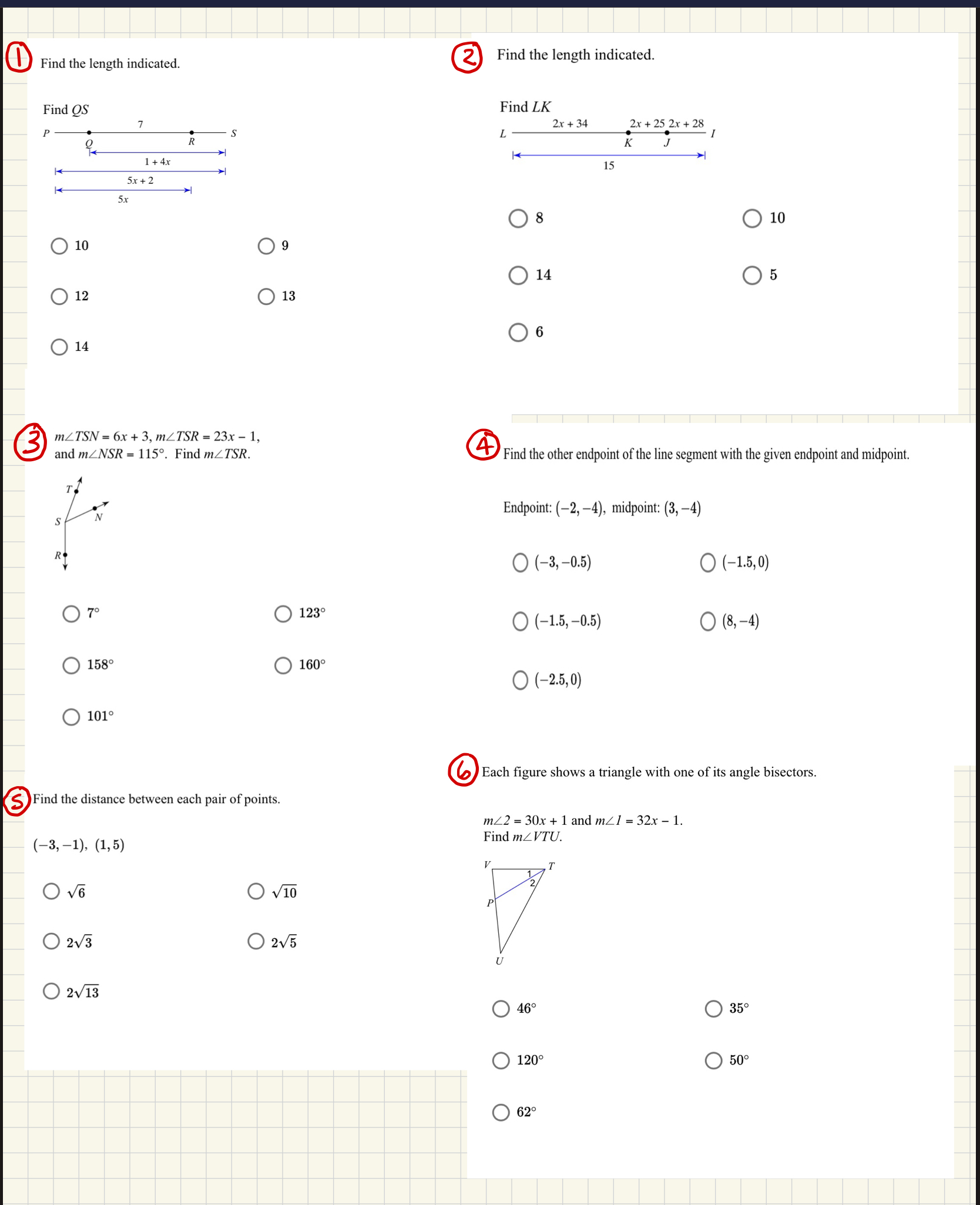 Solved Solve question 1, 2, 3, 4, 5, 6 | Chegg.com