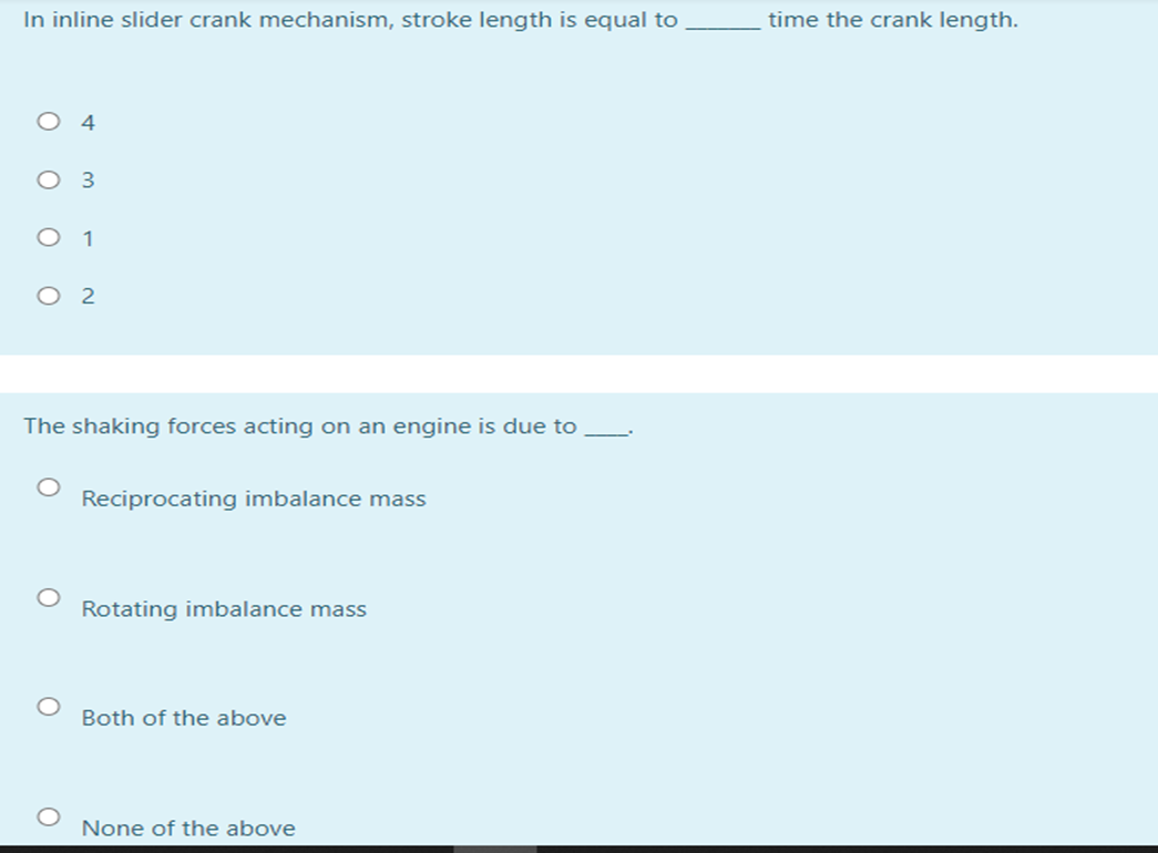Solved In inline slider crank mechanism, stroke length is | Chegg.com