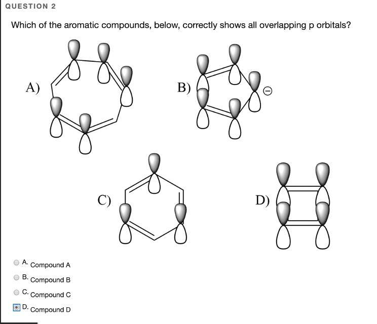 Solved QUESTION 2 Which of the aromatic compounds, below, | Chegg.com