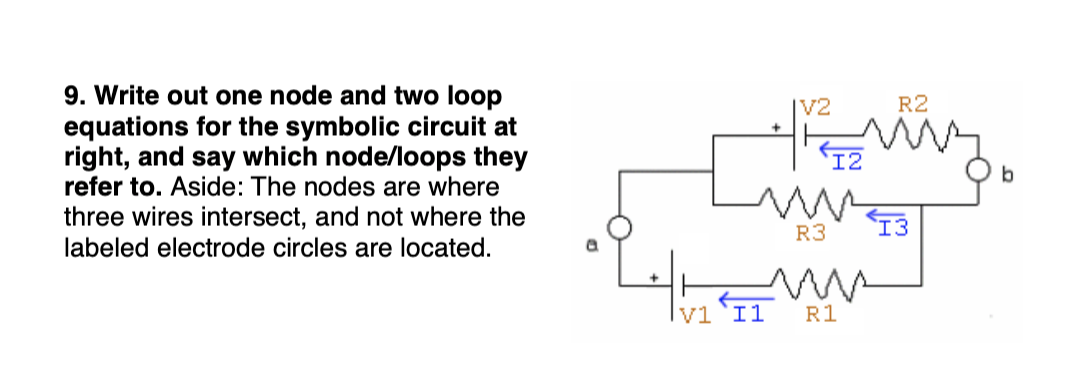 Solved V2 R2 9 Write Out One Node And Two Loop Equations 4556