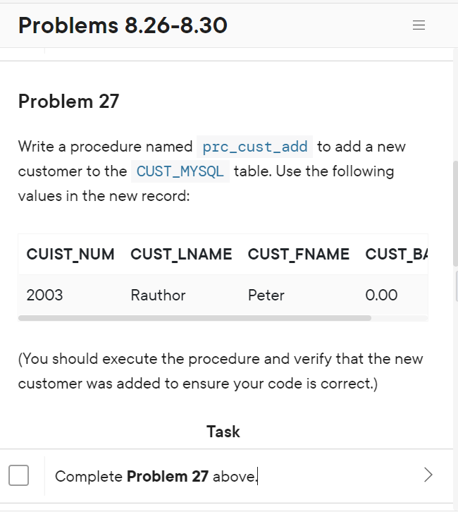 Solved The expected Results Table is not the same as the | Chegg.com
