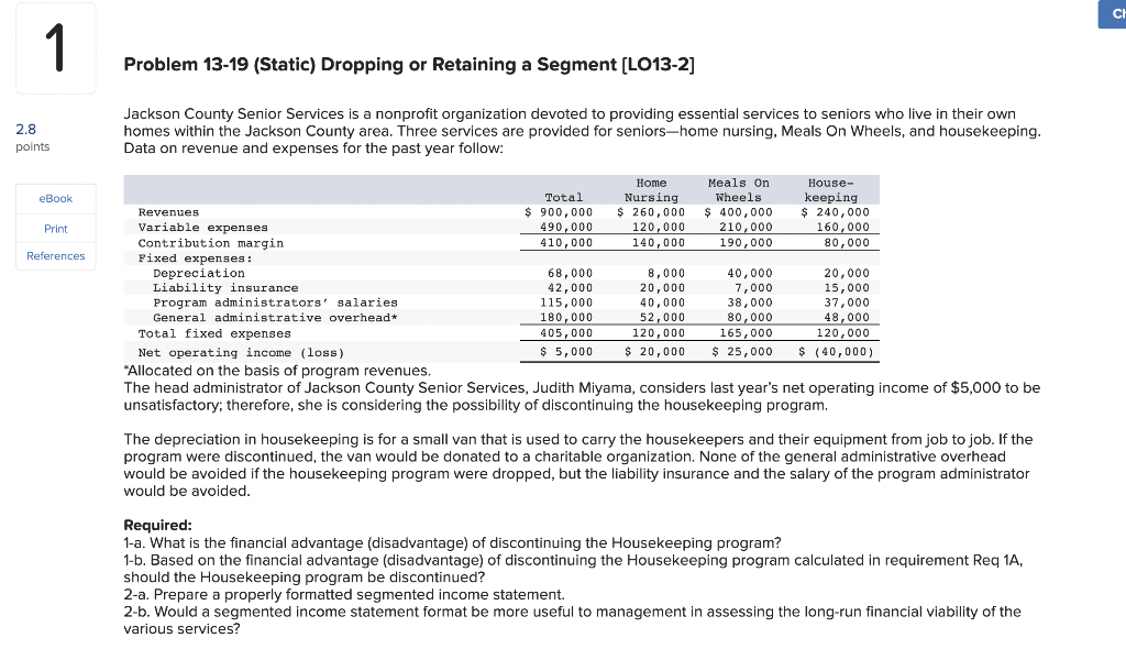 Solved Problem 13−19 (Static) Dropping or Retaining a | Chegg.com