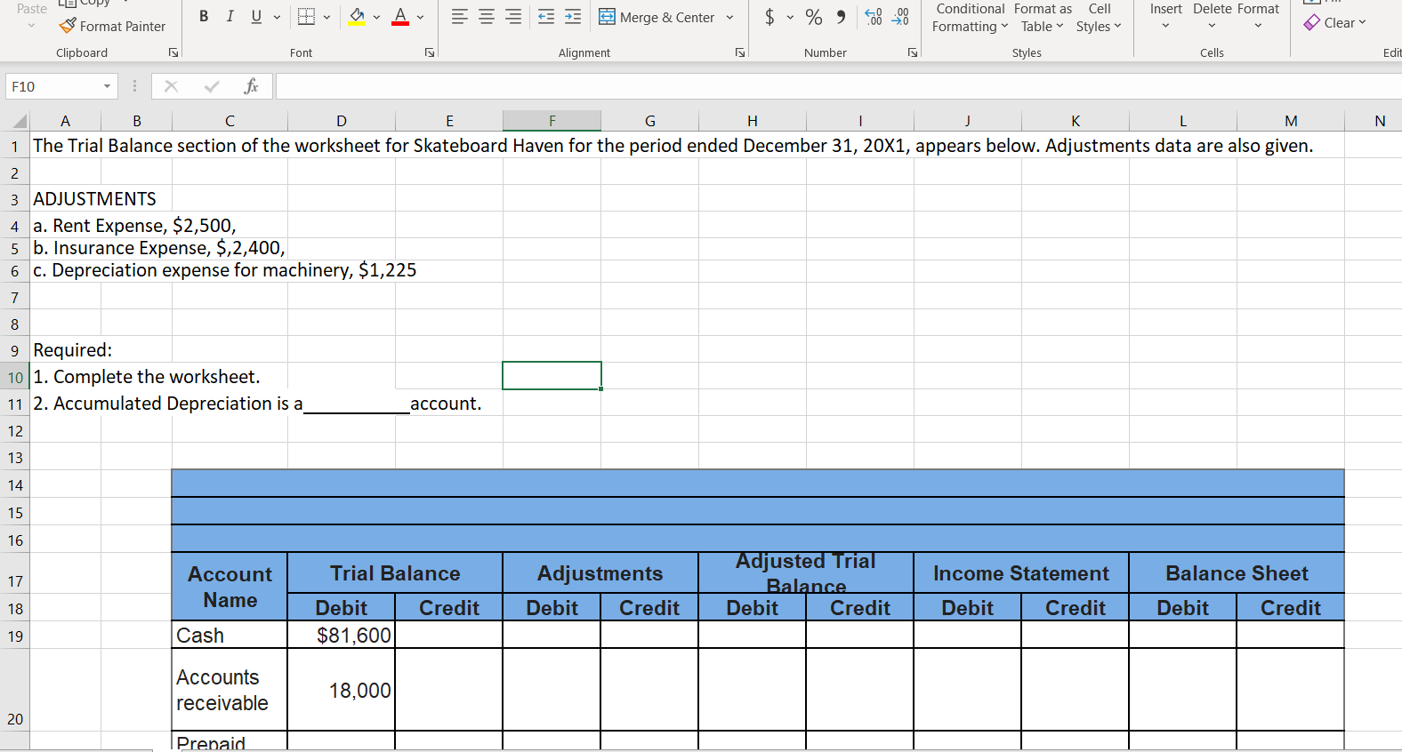 Solved Paste El copy BI U MA . 40 00 Insert Delete Format | Chegg.com