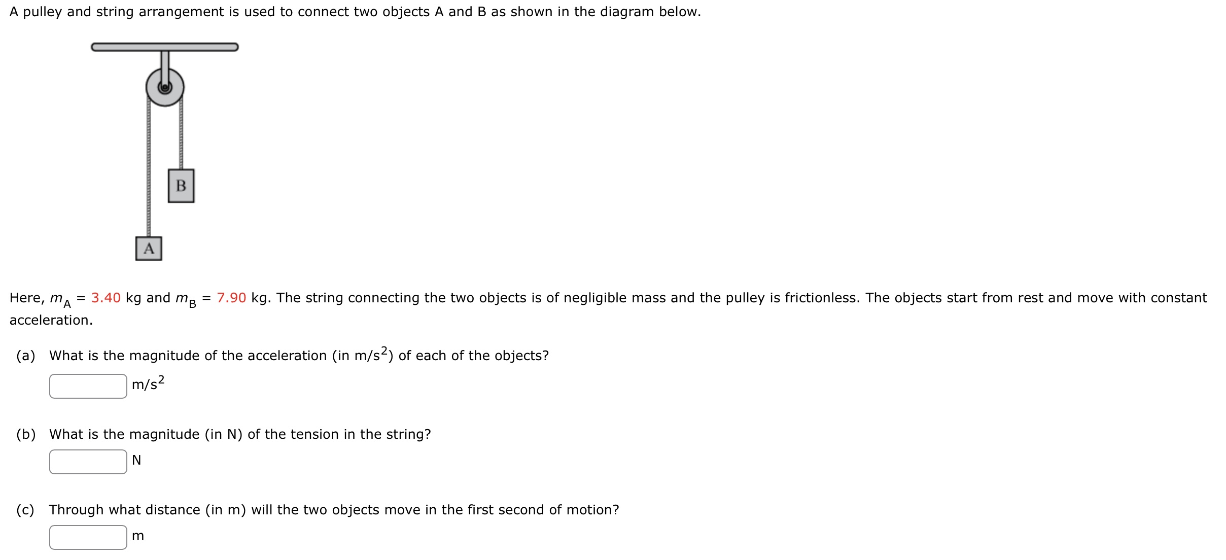 Solved If you push on box A with a force of 8.25 N, find the | Chegg.com