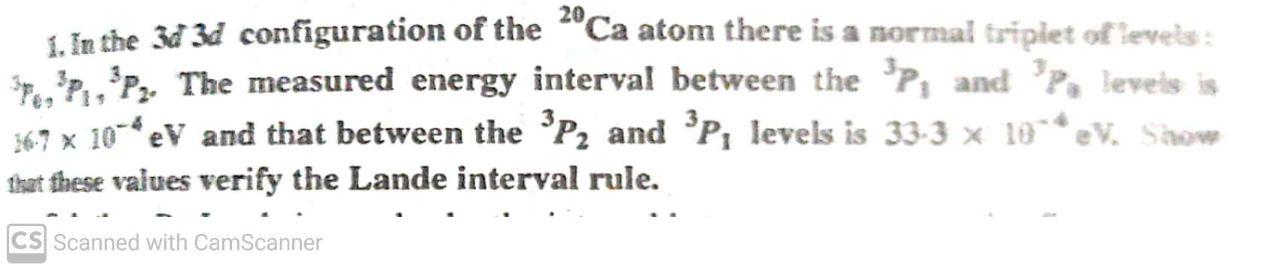 Solved 1. In the 3d 3d configuration of the 2°Сa atom there | Chegg.com