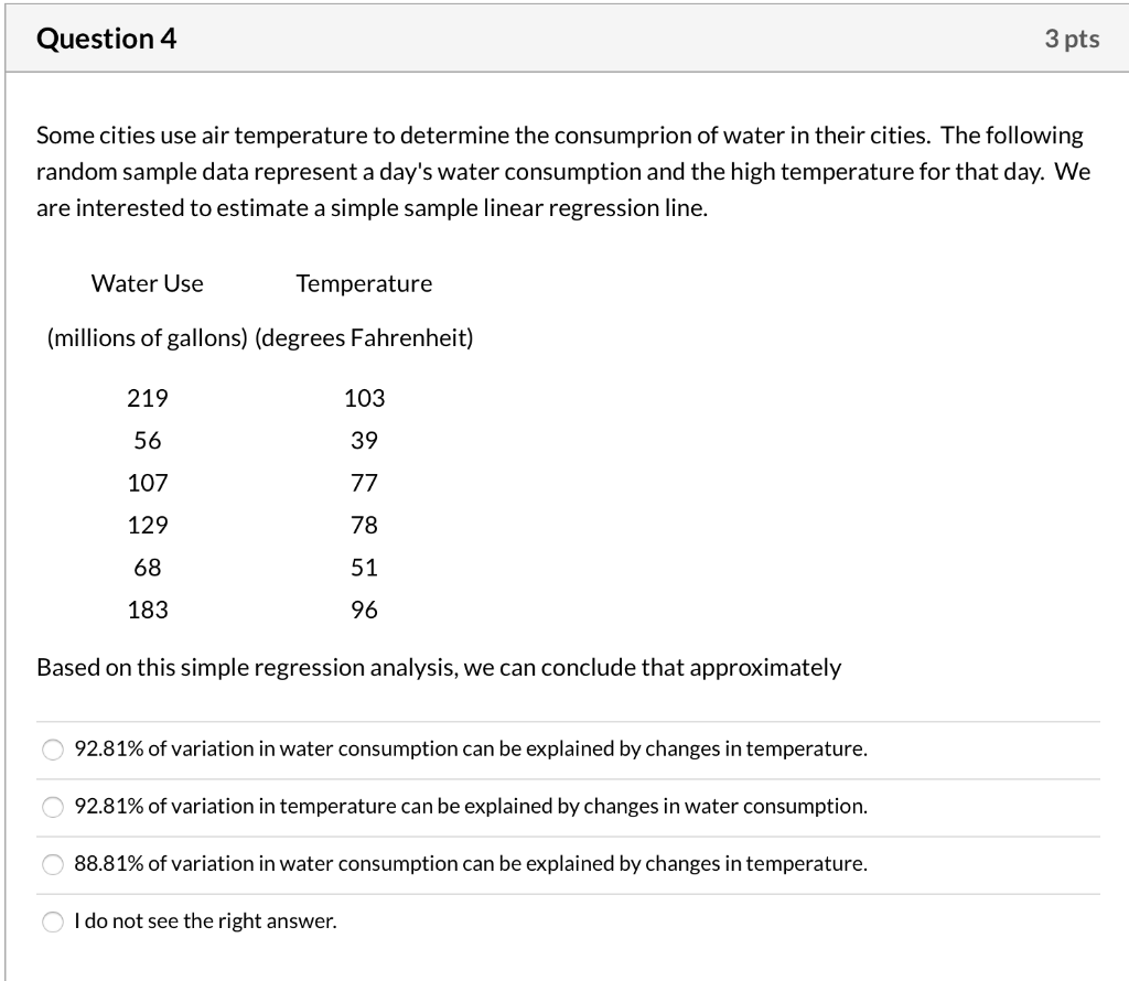 Solved Question 4 3 pts Some cities use air temperature to | Chegg.com