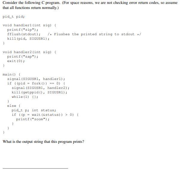 Solved Consider the following program. (For space reasons, | Chegg.com