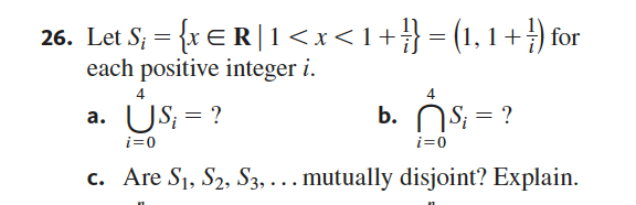 Solved 26. Let Si={x∈R∣1 | Chegg.com