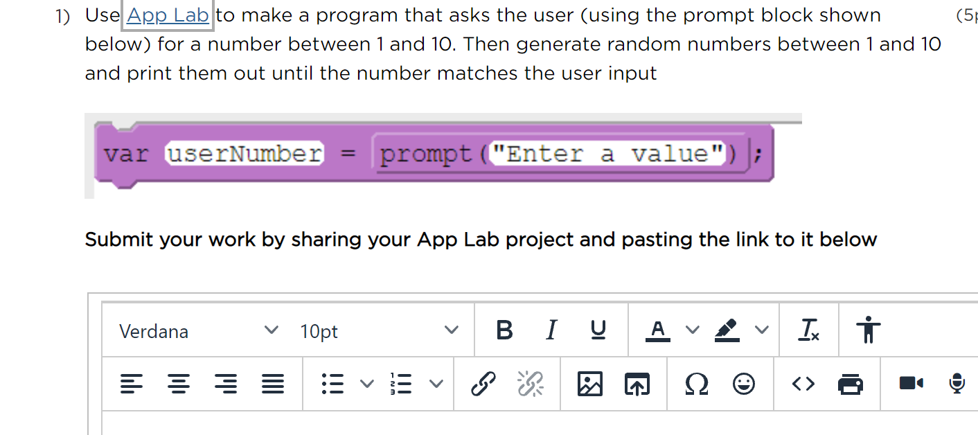 Solved (59 1) Use App Lab to make a program that asks the | Chegg.com